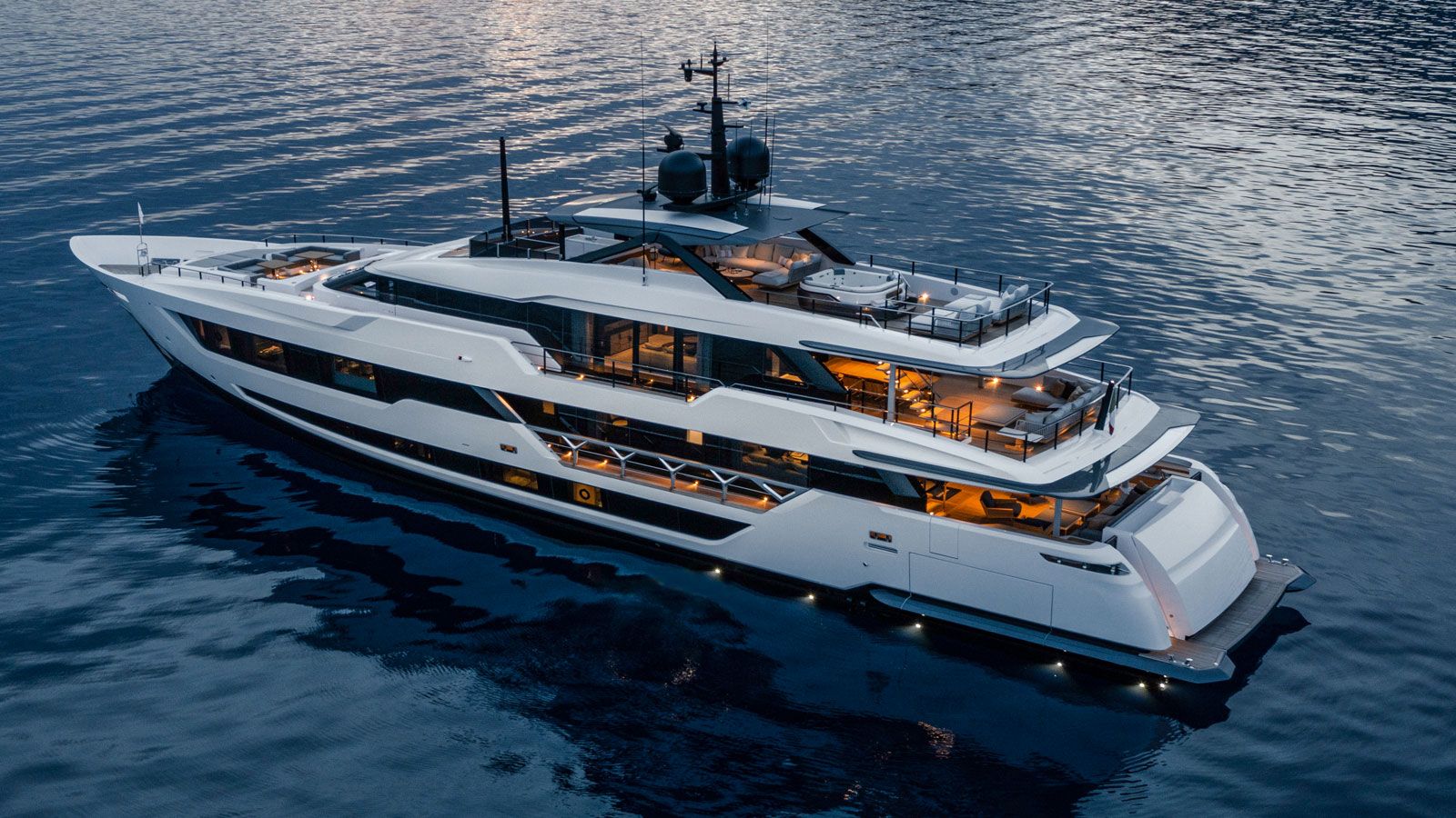On board the 43m Custom Line 140 flagship superyacht